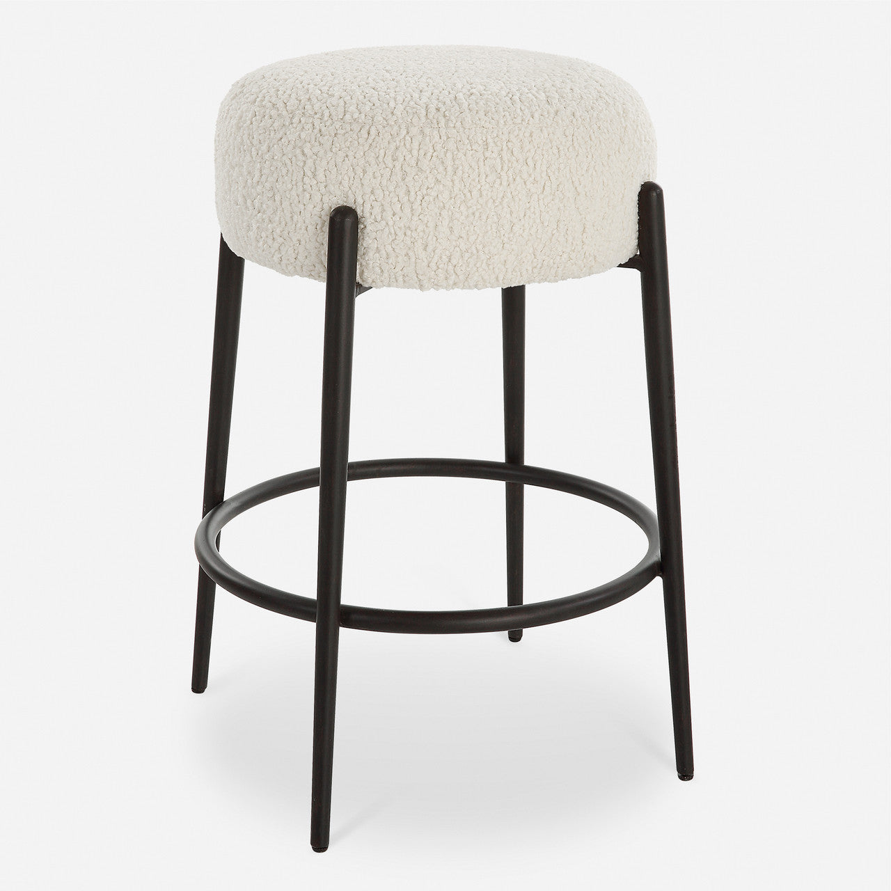 Uttermost Arles Plush Counter Stool | Zin Home – zinhome